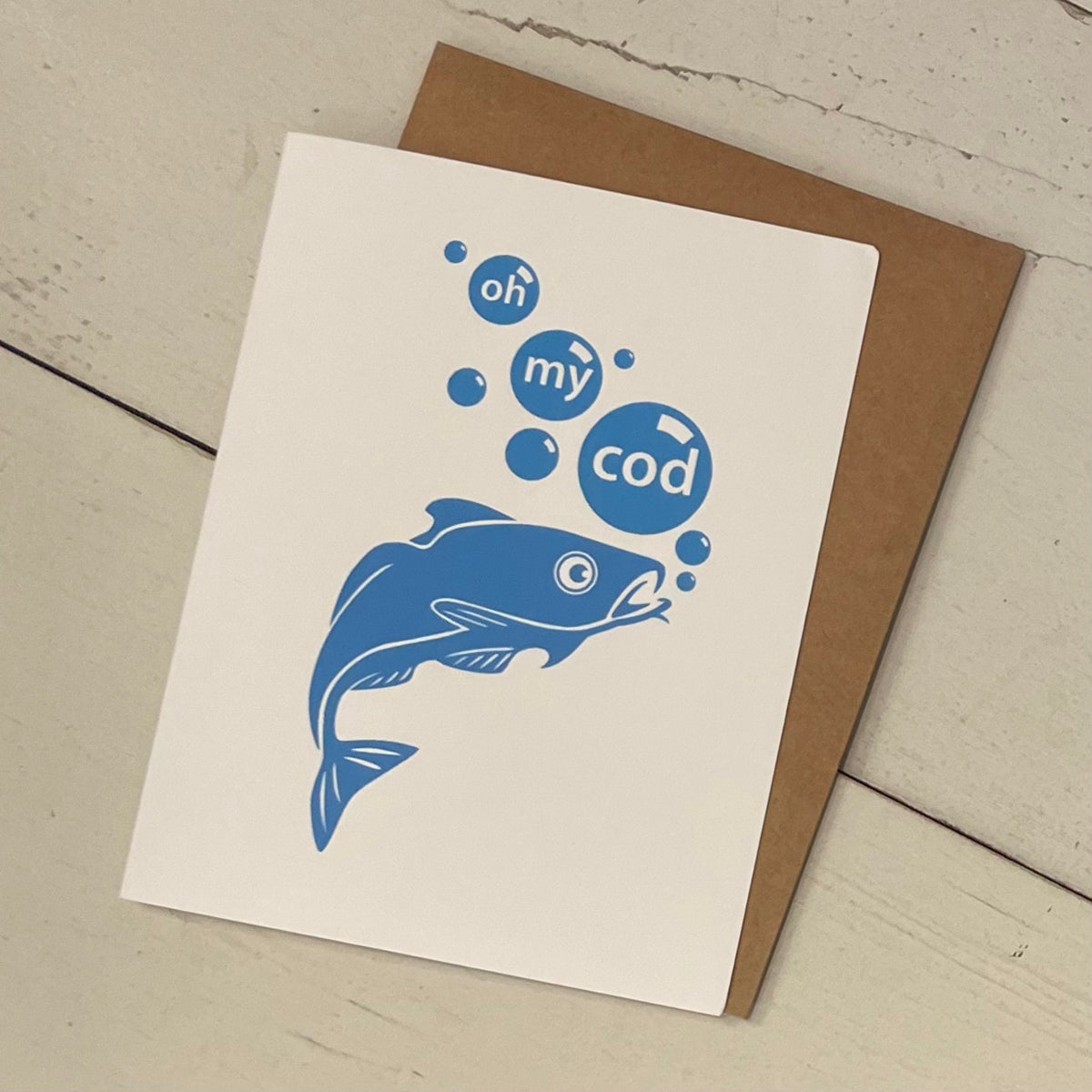 Oh My Cod Greeting Card